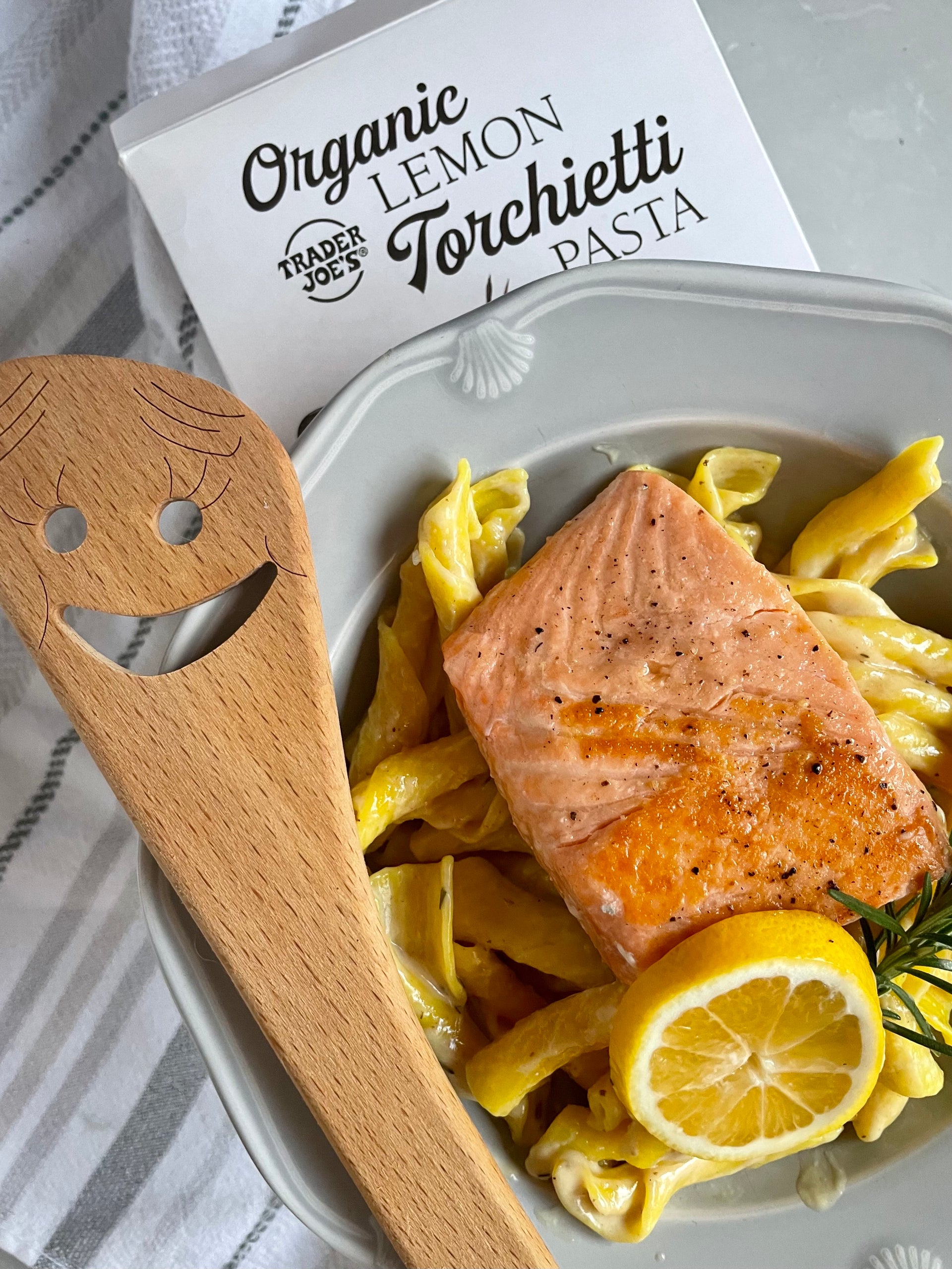 Lemon Pasta with Salmon – Pat Cooks