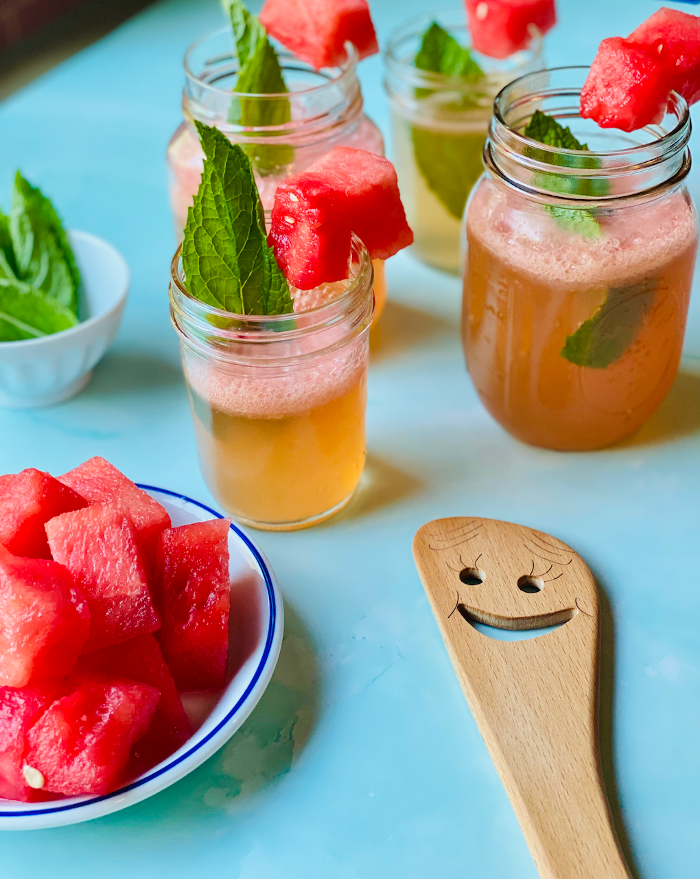 Sparkling Lemonade Watermelon Tea – Pat Cooks