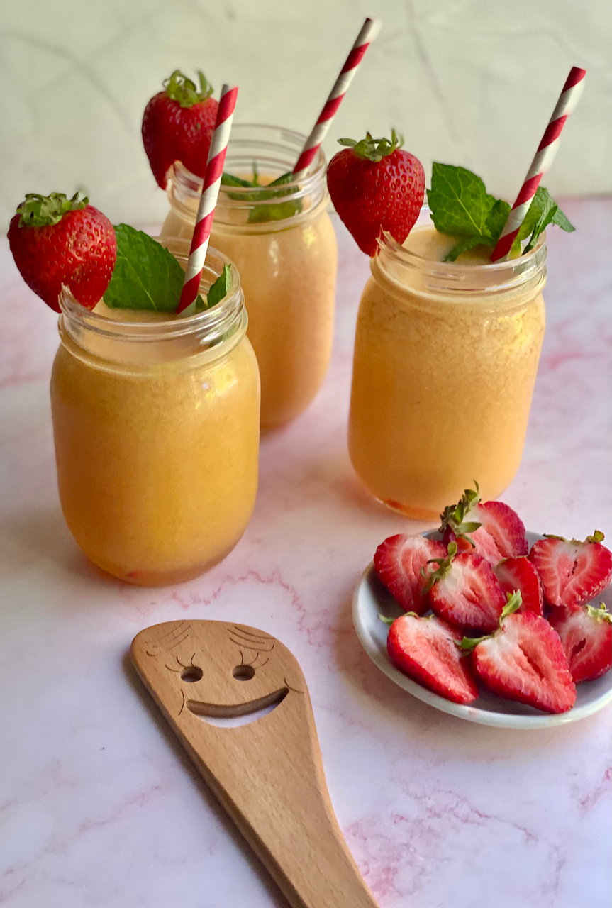 Spicy Mango Lemonade Slushy – Pat Cooks