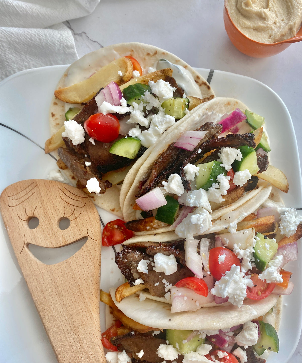 Greek Tacos – Pat Cooks